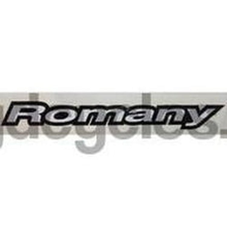 ORBIT top tube decal for "Romany". White with black edge – H Lloyd Cycles